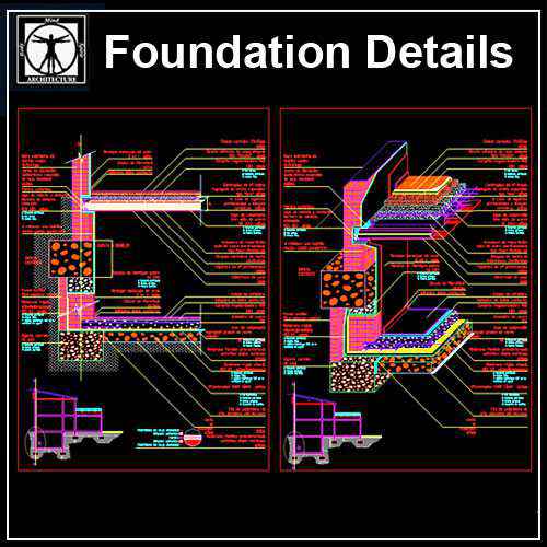 Foundation Details V2】-Cad Drawings Download|CAD Blocks|Urban City Design|Architecture Projects ...